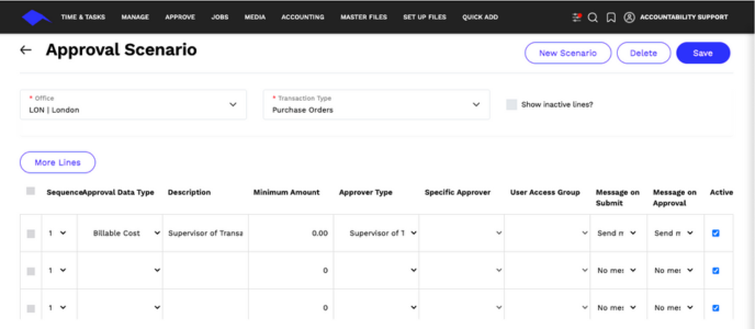 Sequential approvals